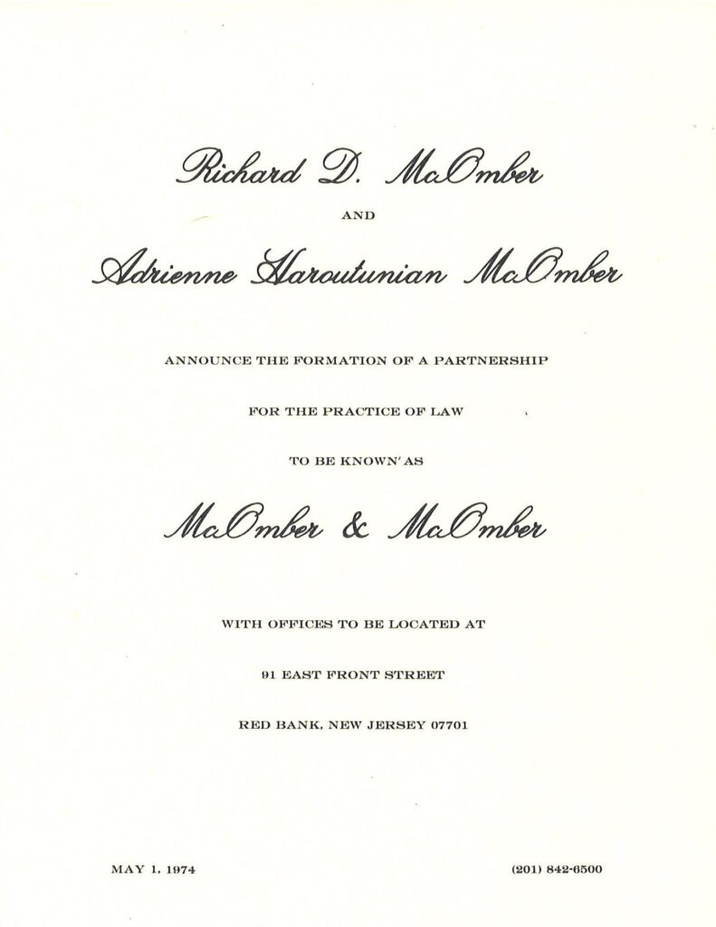 History of the Firm | McOmber McOmber & Luber, P.C.